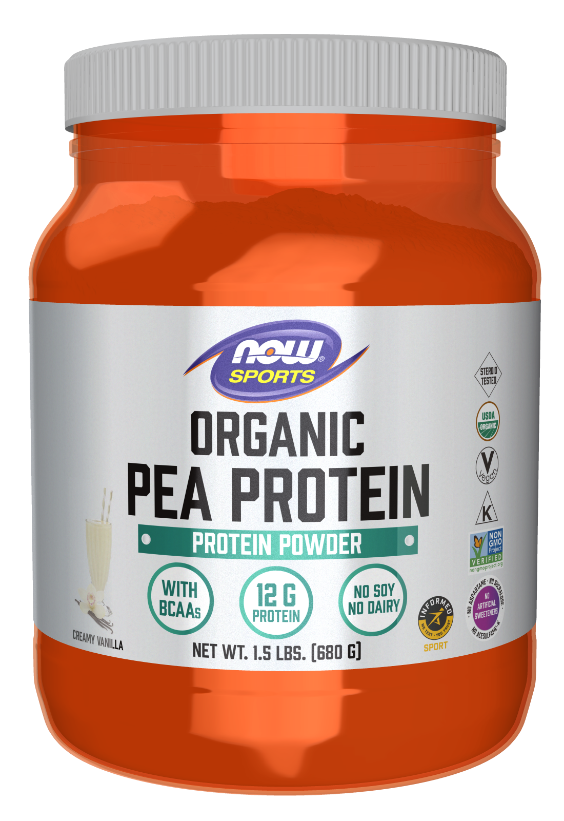 Chocolate Pea Protein | Protein Powder | NOW