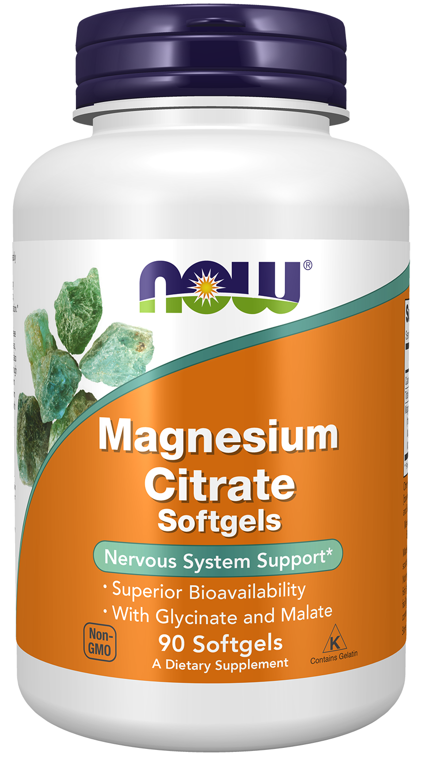 Magnesium Citrate Capsules | Magnesium Citrate Benefits | NOW