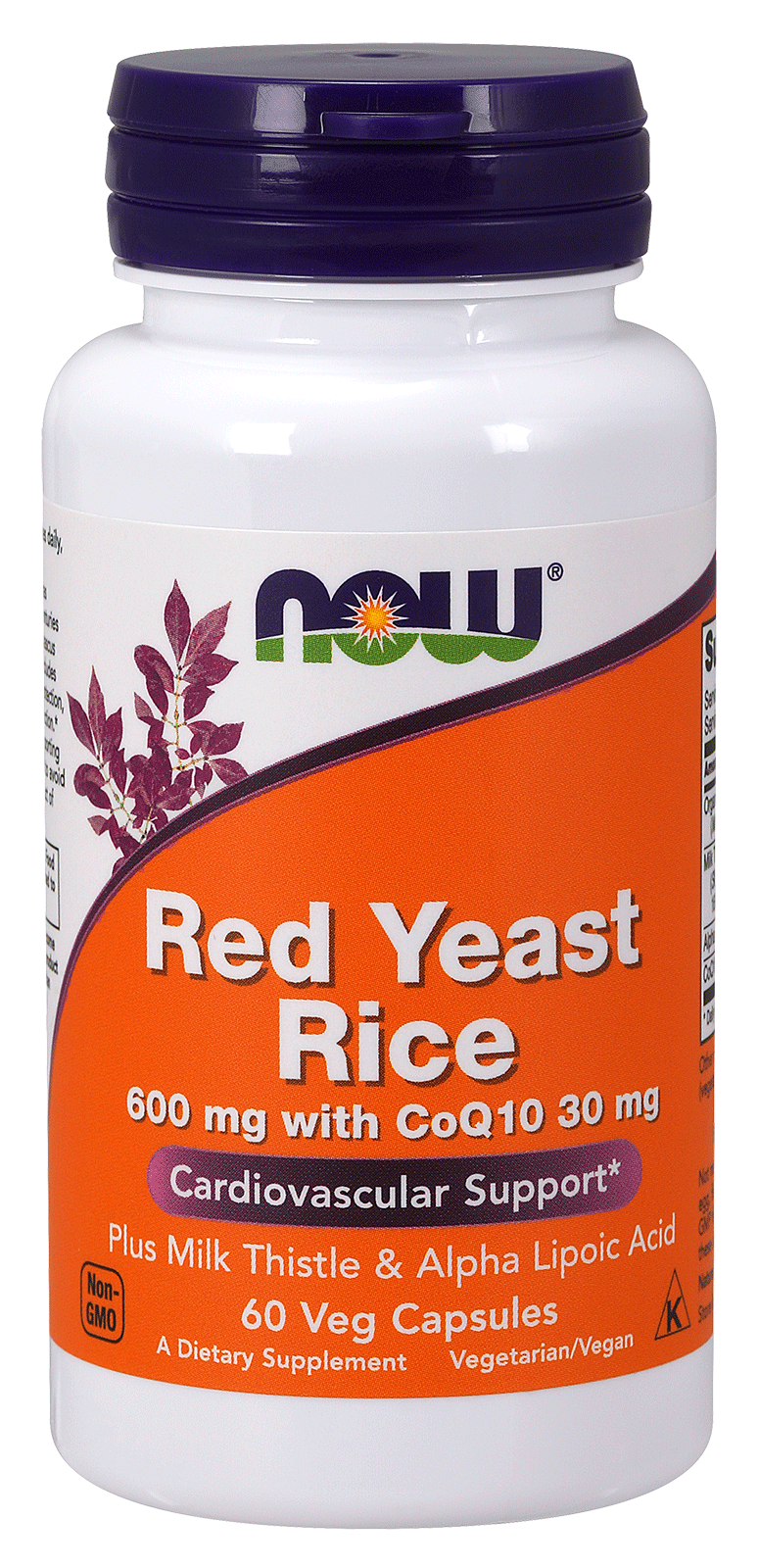 Red Yeast Rice Supplement | 600 mg Tablets | NOW