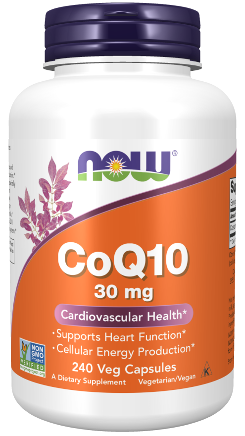 CoQ10 Supplement | 30 mg Veg Capsules | NOW Supplements