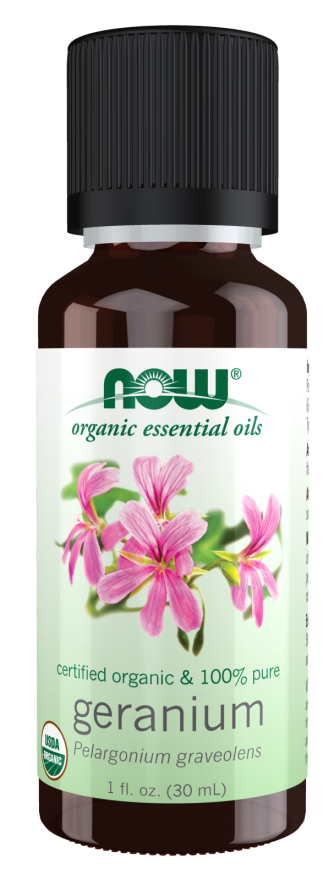 Geranium Oil, Organic | NOW Foods