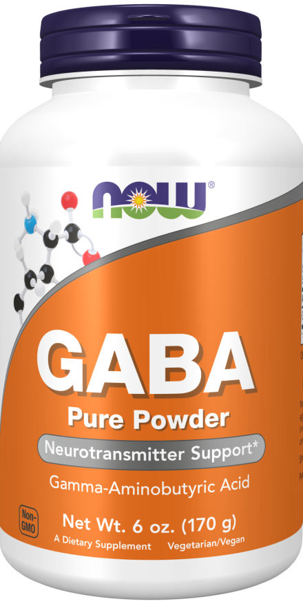 GABA Powder | Neurotransmitter Support | NOW Supplements