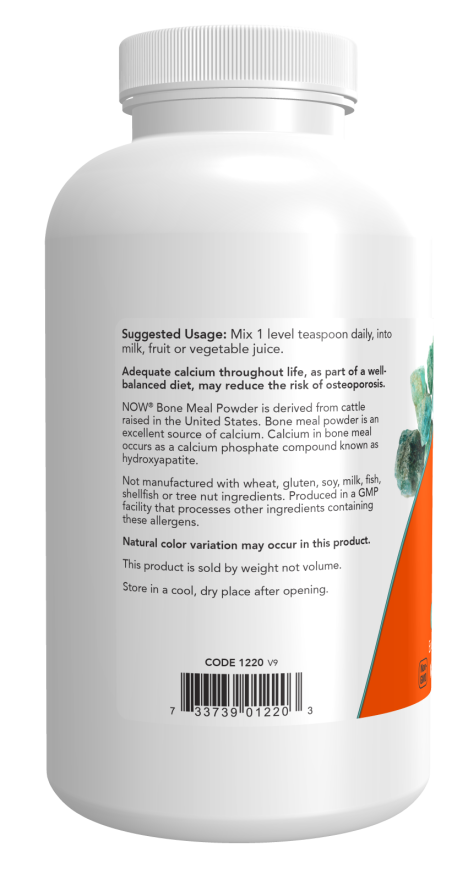Bone Meal Powder | Bone Powder | NOW Bone Meal