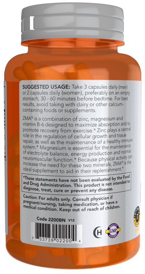 ZMA Capsules | ZMA Supplements | NOW Foods