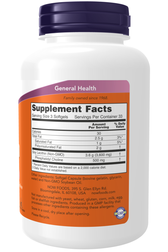 Lecithin 1200mg | Lecithin Supplement | NOW Lecithin