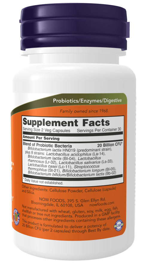 Clinical GI Probiotic | Natural Vegetable Capsules | NOW