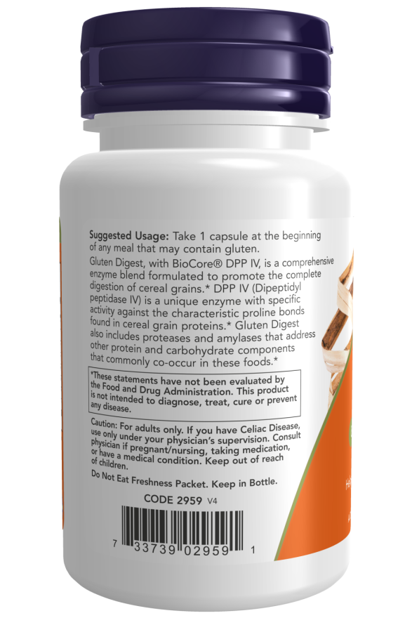 Gluten Digest Capsules | Buy This Supplement Online | NOW