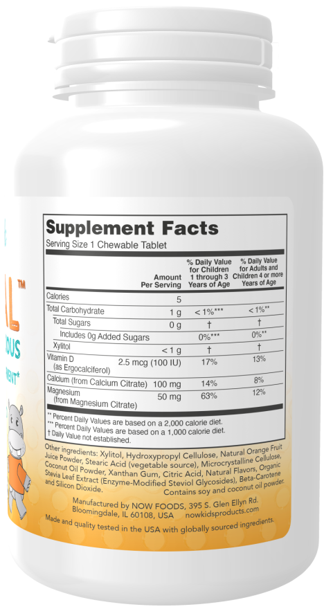 Kid-Cal Chewables | Buy Online | NOW Foods