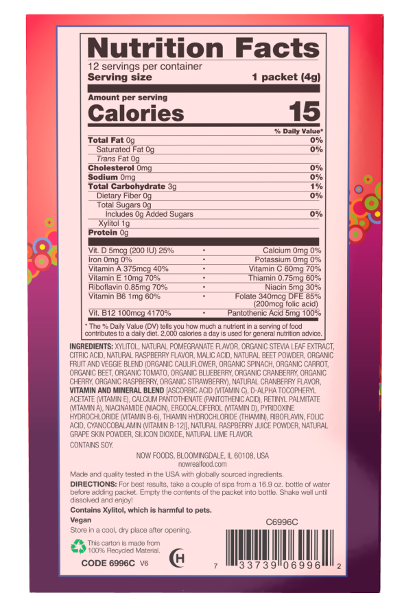 Pomegranate Berry Slender Sticks | NOW Foods