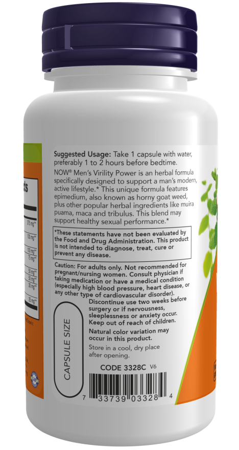 Men's Virility Power | Shop Here | NOW Supplements
