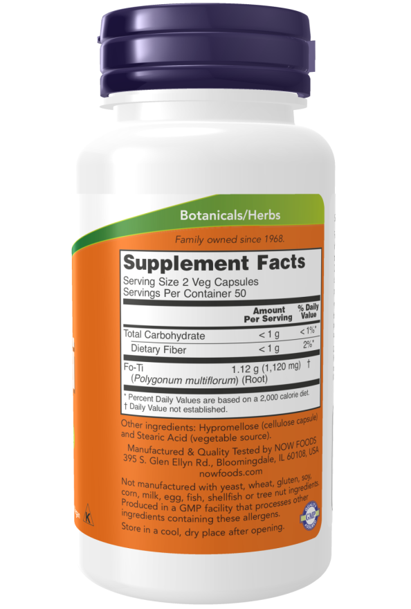 Fo-Ti Root | Natural 560 mg Veg Capsules | NOW Supplements