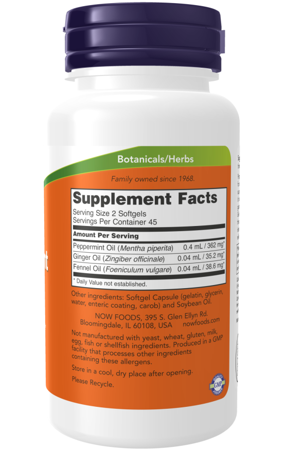 Peppermint Supplement | Digestive Support Supplement | NOW