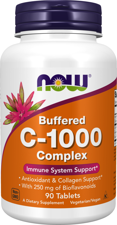 Vitamin C 1000 | Natural Buffered Tablets | NOW Supplements