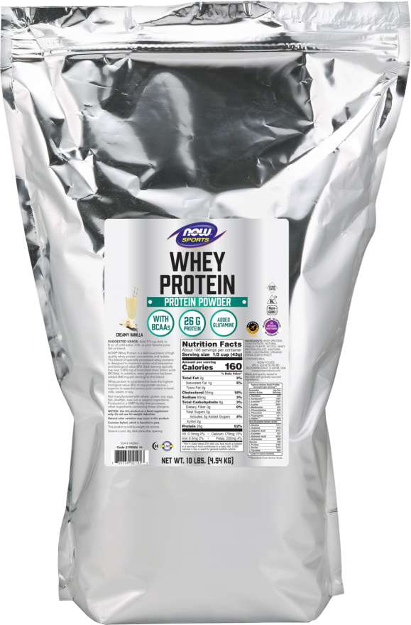 Whey Protein Powder, Creamy Vanilla | Buy Online | NOW Foods