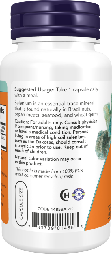 Selenium 200 mcg | Essential Trace Mineral | NOW Foods