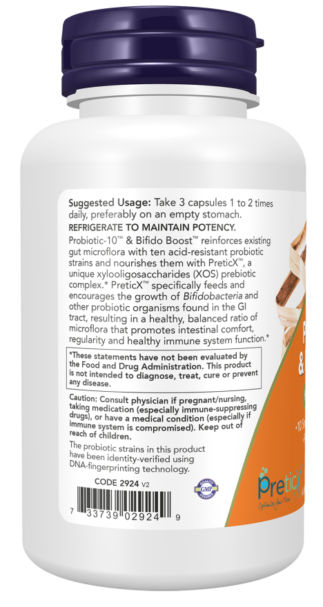 Probiotic-10 & Bifido Boost | Buy Online | NOW Supplements