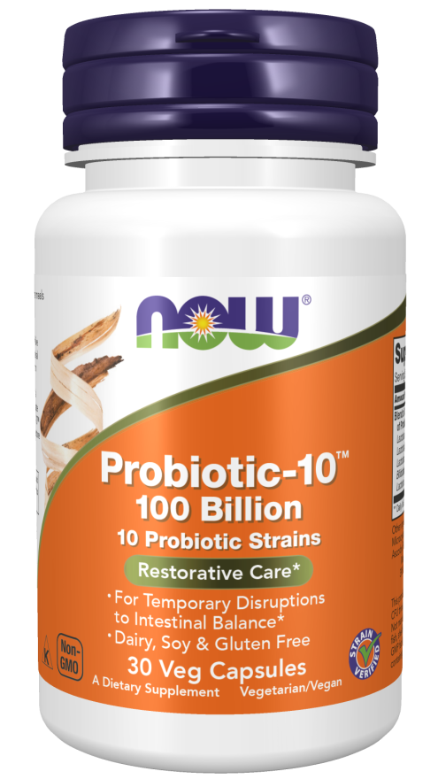 100 Billion Probiotic | NOW Probiotic-10 100 Billion