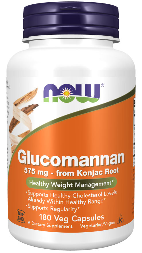 Glucomannan Supplement | 575 mg Veg Capsules | NOW
