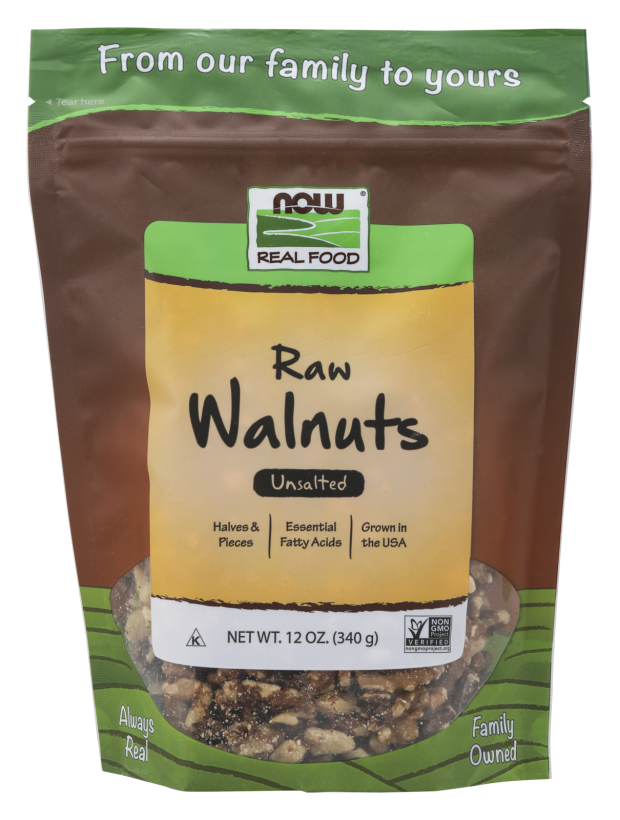 Raw Walnuts | Halves & Pieces, Unsalted | NOW Foods