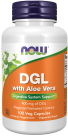 DGL | DGL with Aloe Vera Veg Capsules | NOW Foods